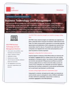 Business Technology Cost Management | EOS Software